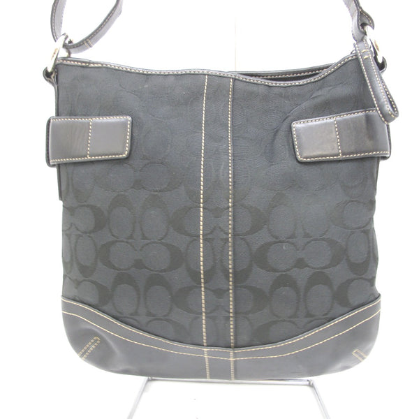 COACH コーチ ショルダーバッグ ナイロン レザー ブラック シグネチャー レディース 3574 | Celebourg セレブール公式サイト